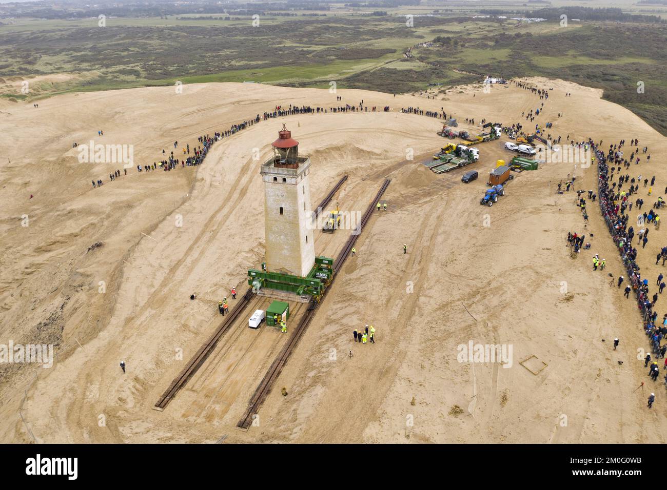 For 120 years, the Rubjerg Knude lighthouse has been perched on a sand ...