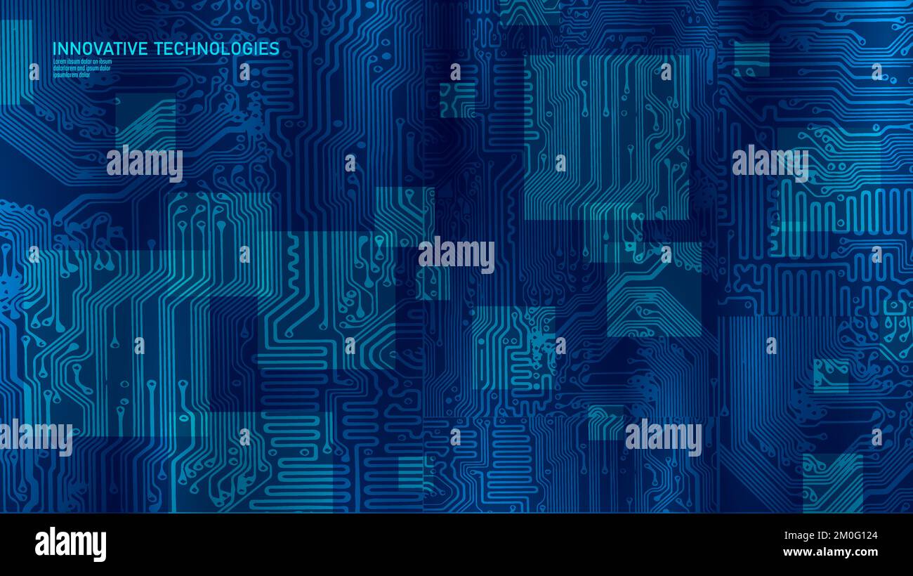 Circuit board cpu microchip abstract high hi tech electric background ...