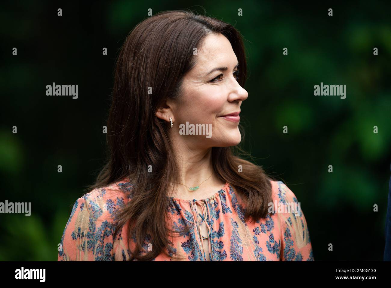 Crown Princess Mary arrives with Danish Minister for Development ...