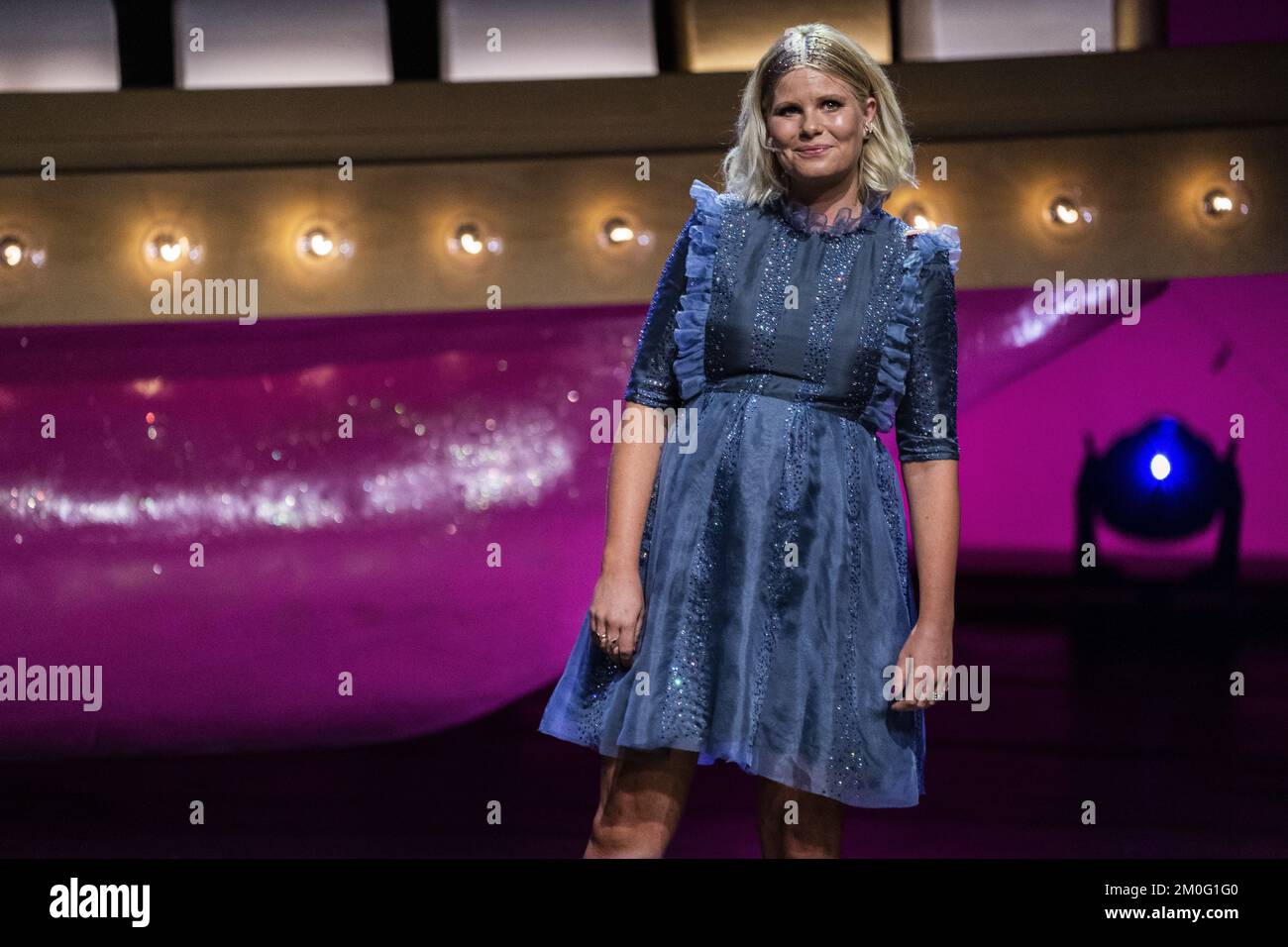 Sofie Linde on stage at the ZULU Comedy Galla 2020 which will be held ...