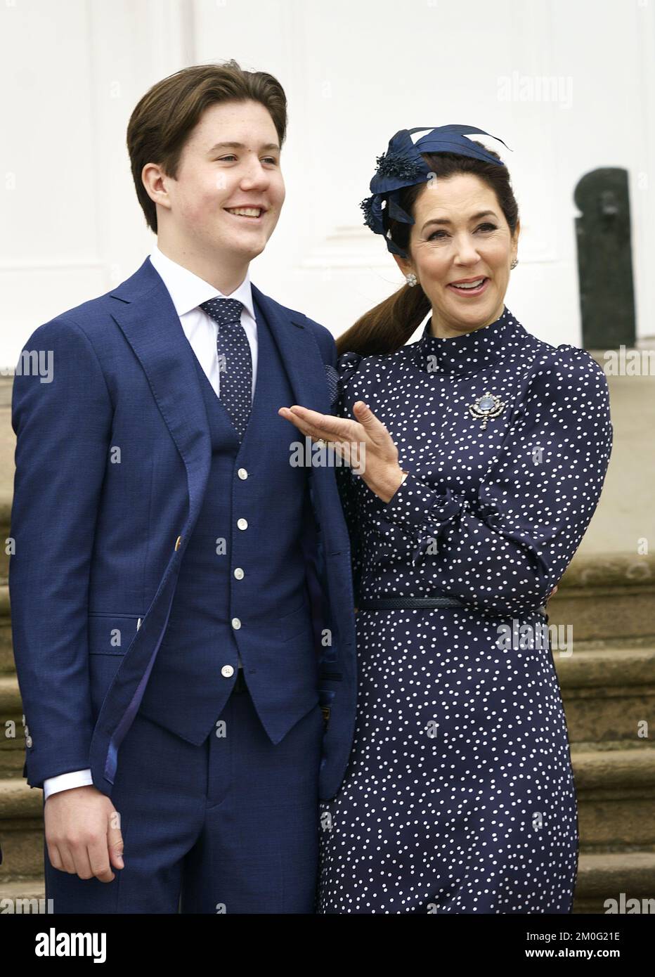 Prince Christian and Crown Princess Mary after Prince Christian's ...
