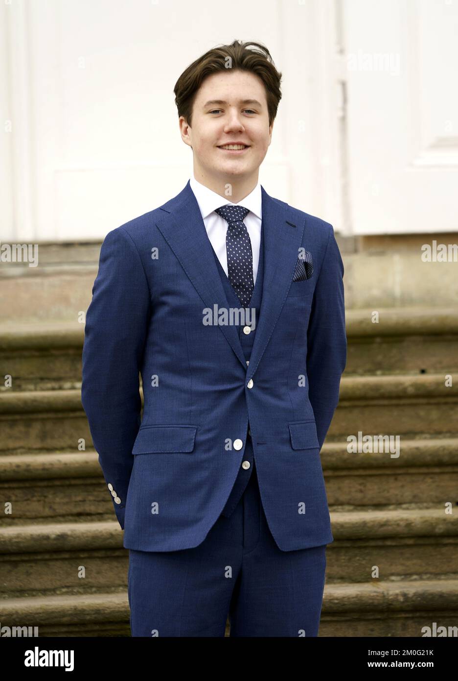 Prince Christian after his confirmation in Fredensborg Palace Church in ...