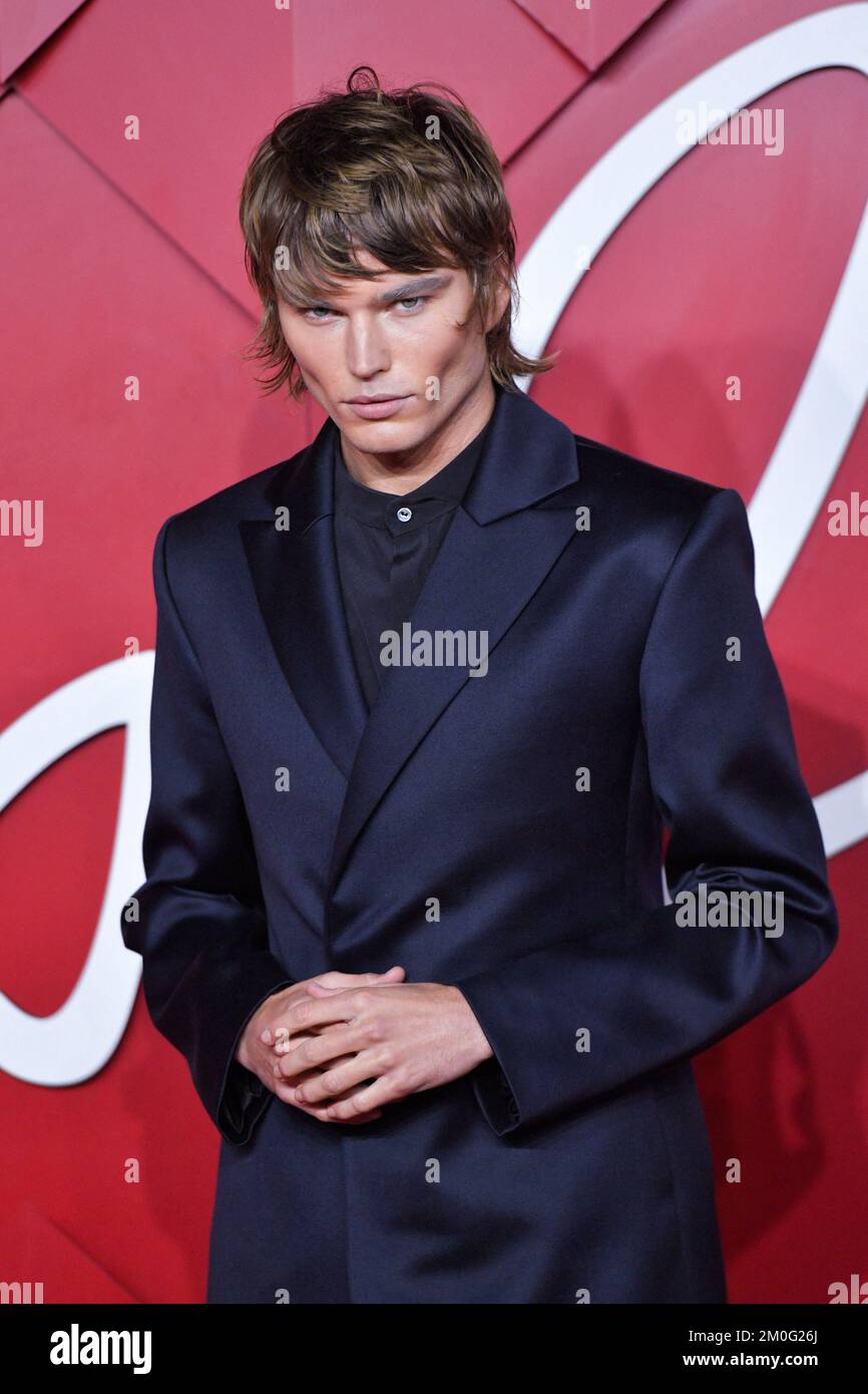 Jordan Barrett attending the Fashion Awards 2022 at Royal Albert Hall ...