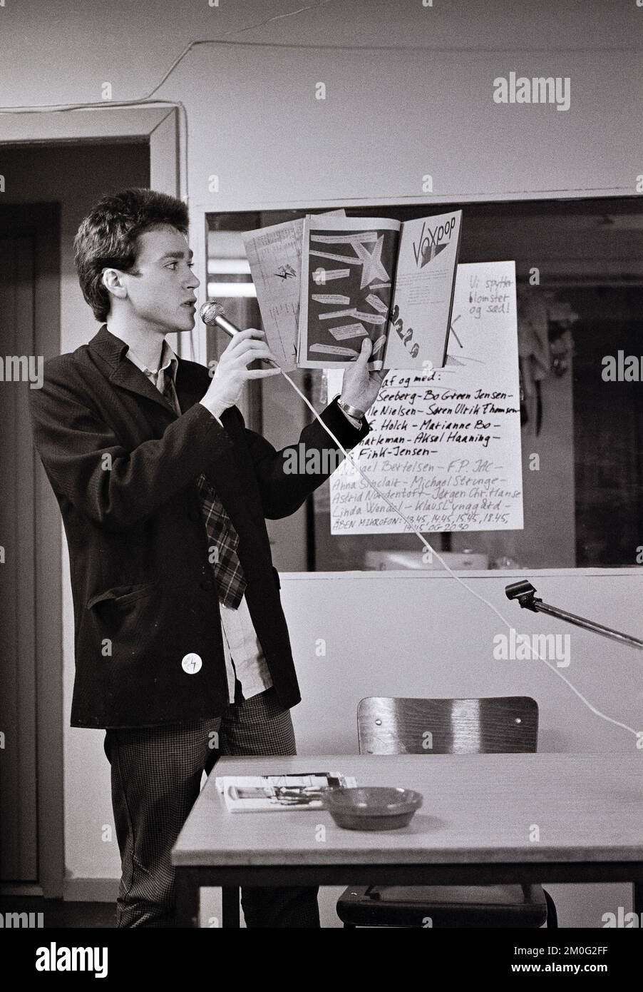 Danish poet Michael Strunge, Magstraede, Copenhagen Stock Photo - Alamy