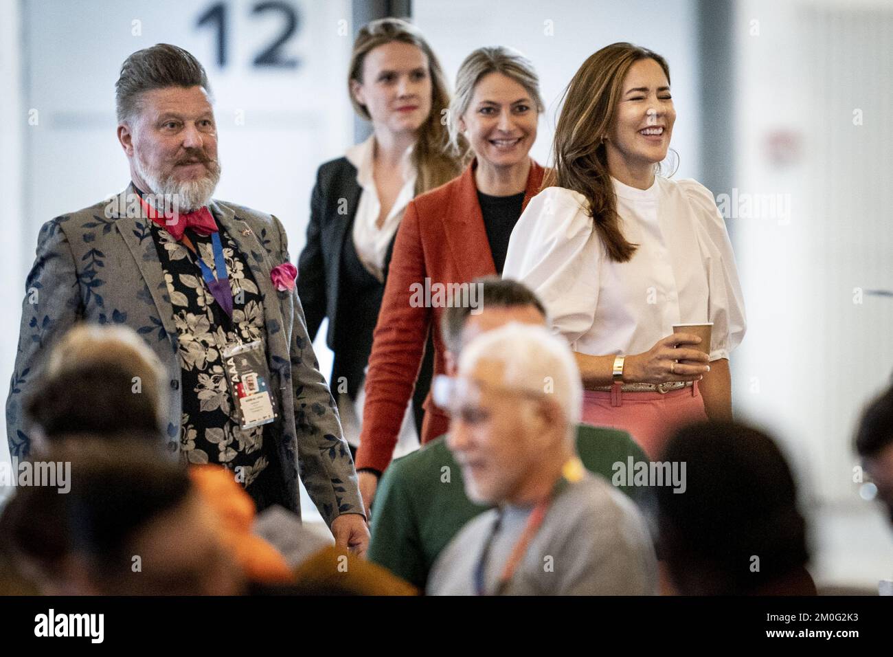 Crown princess mary and chairperson of copenhagen pride lars henriksen ...