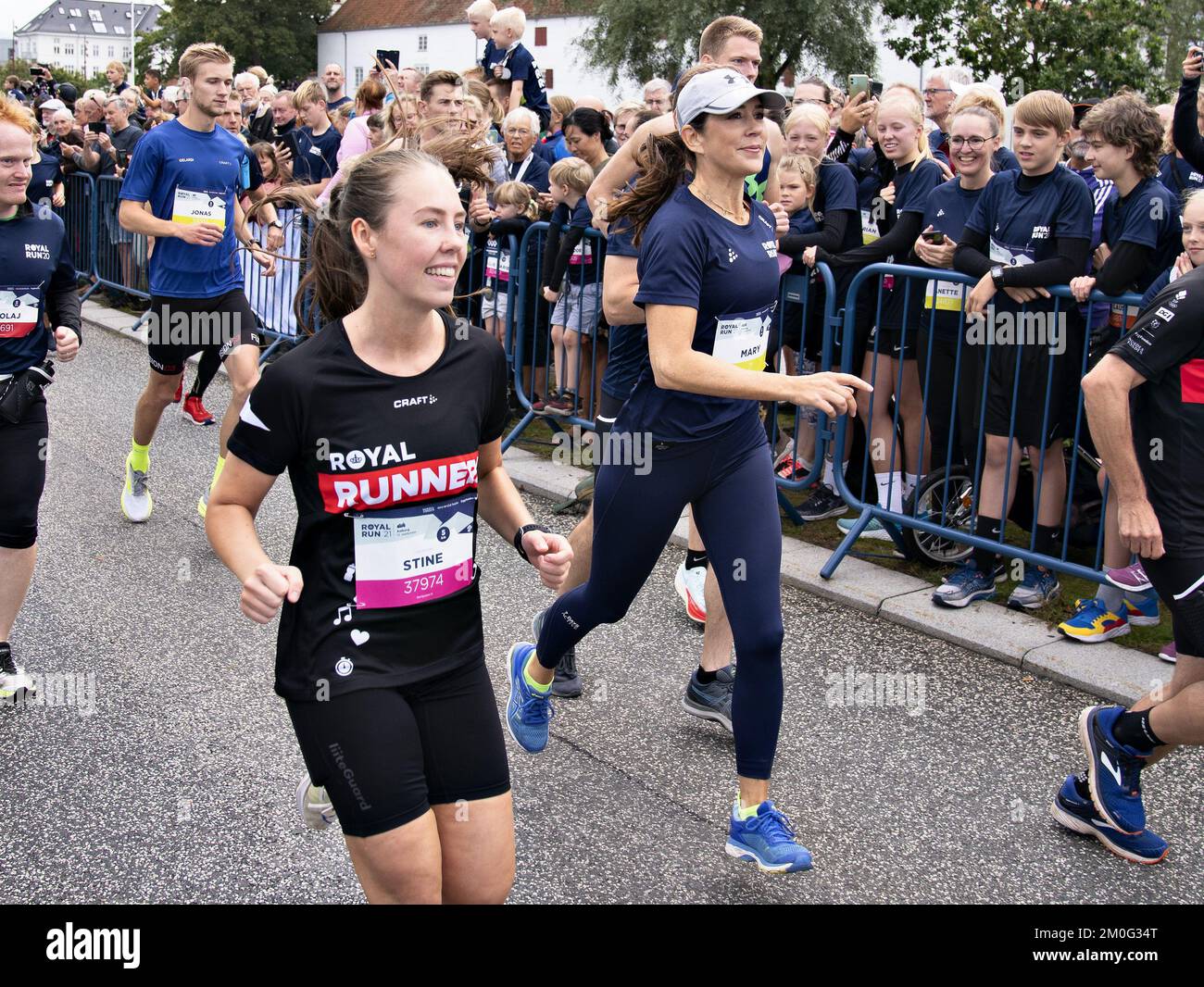 Crown Princess Mary participates in the 5 km race during Royal Run in ...