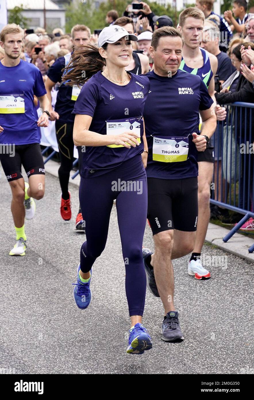 Crown Princess Mary participates in the 5 km race during Royal Run in ...
