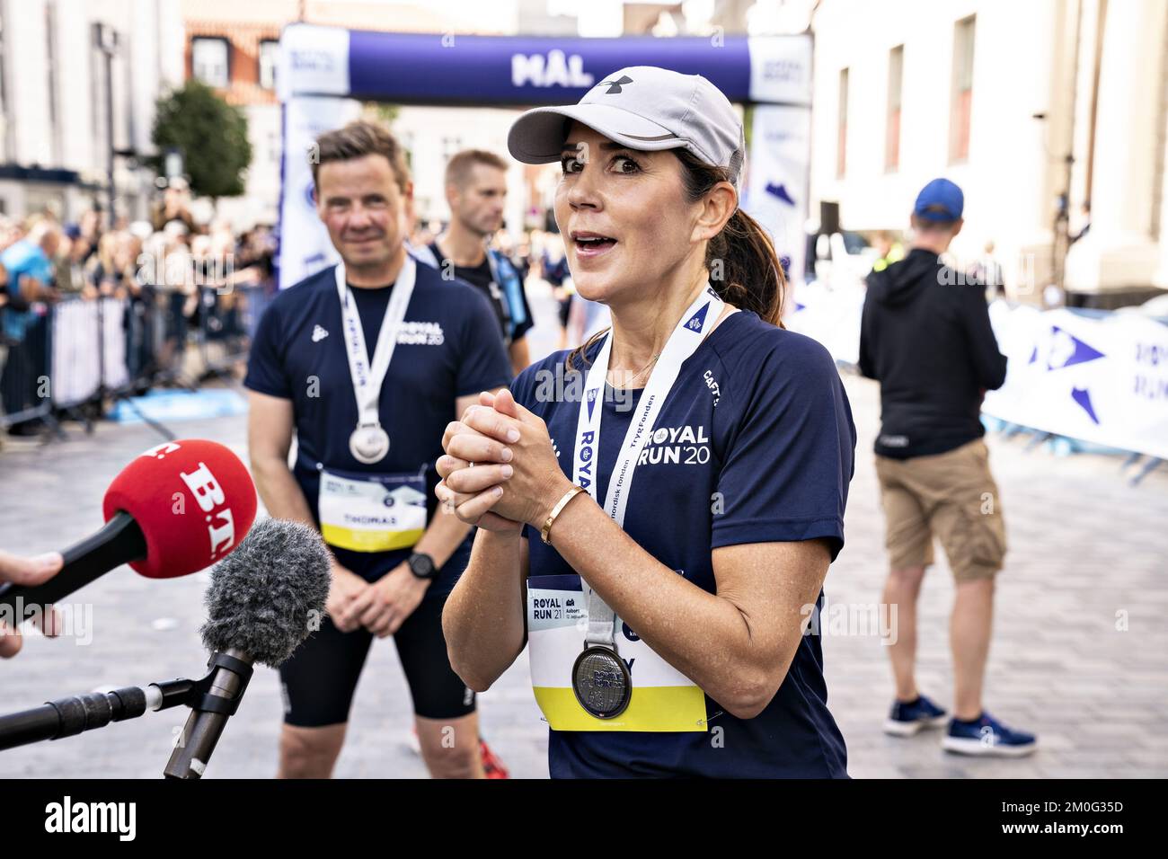 Crown Princess Mary participates in the 5 km race during Royal Run in ...