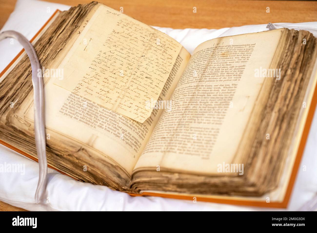 Session papers and the judge's note from May 1776 on display during a ...