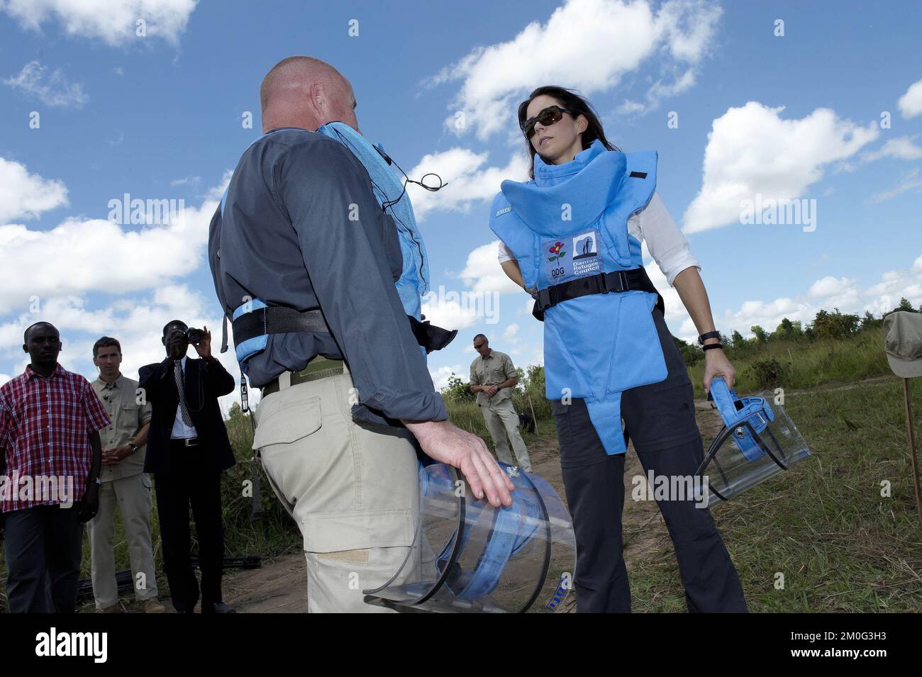 The Danish Crown Princess Mary takes part in mine demolition together ...