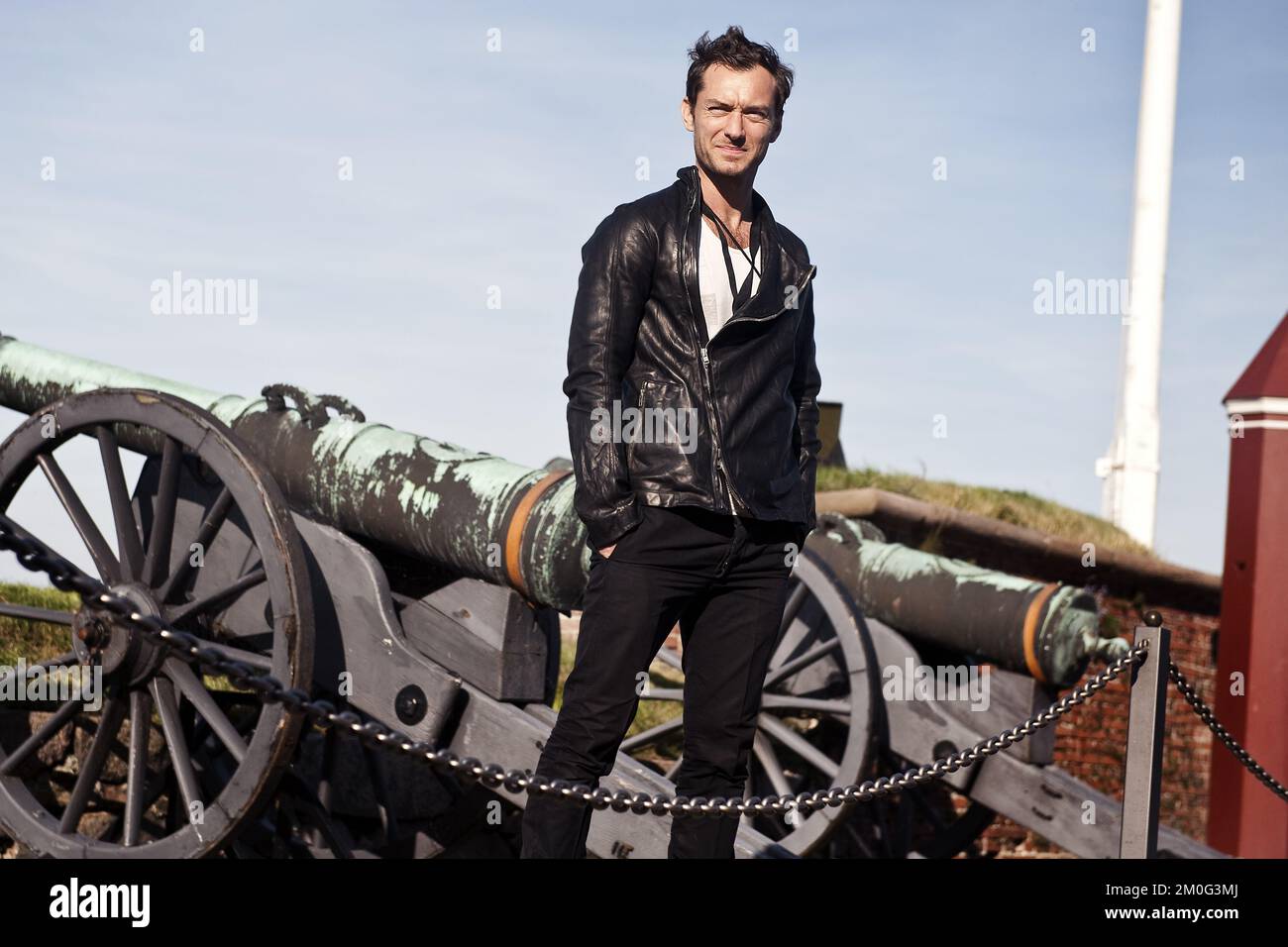 Jude Law in Elsinore, Denmark, prior to the staging of Shakespeare's ...