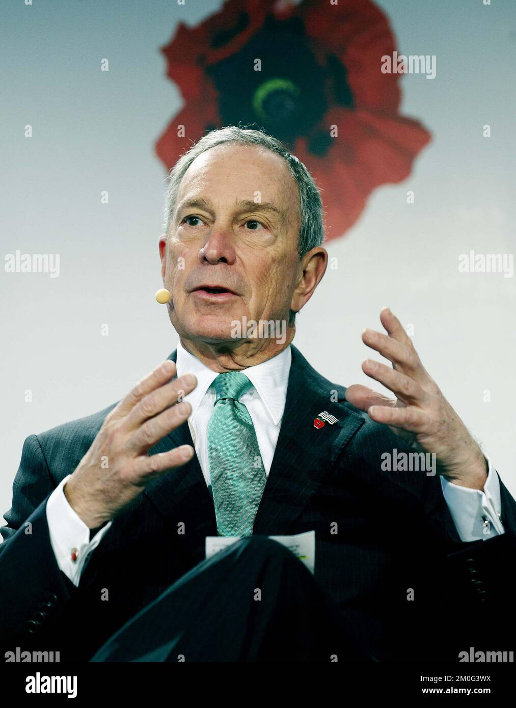 New York major Michael Bloomberg speaking at the Opening of the Mayors ...