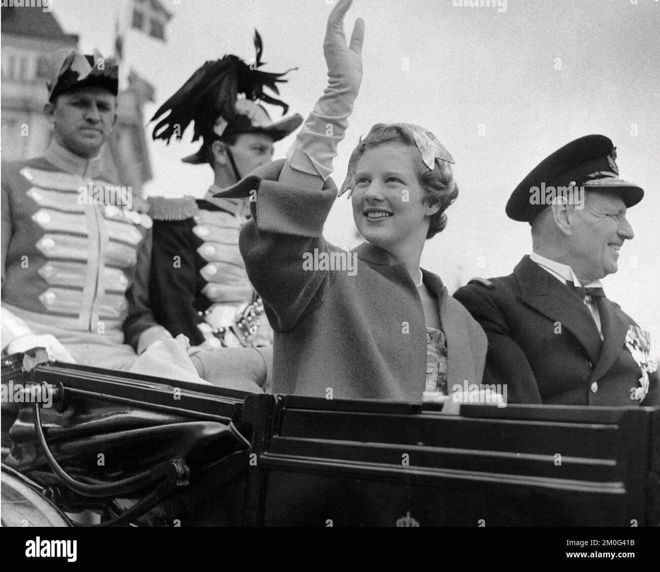 Princess margrethe on her 18th birthday hi-res stock photography and ...