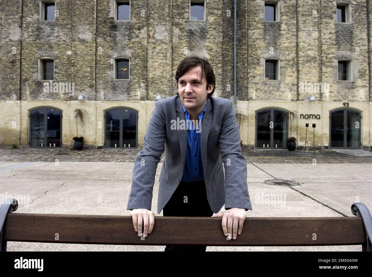 Chef rene redzepi outside of the restaurant noma hi-res stock ...