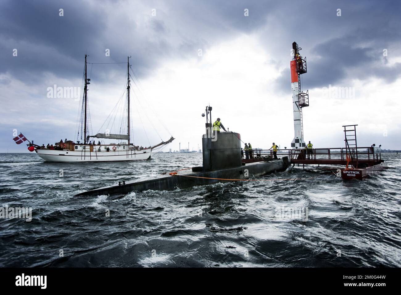 The Rocket and its launch pad being towed to the shoot position in the ...