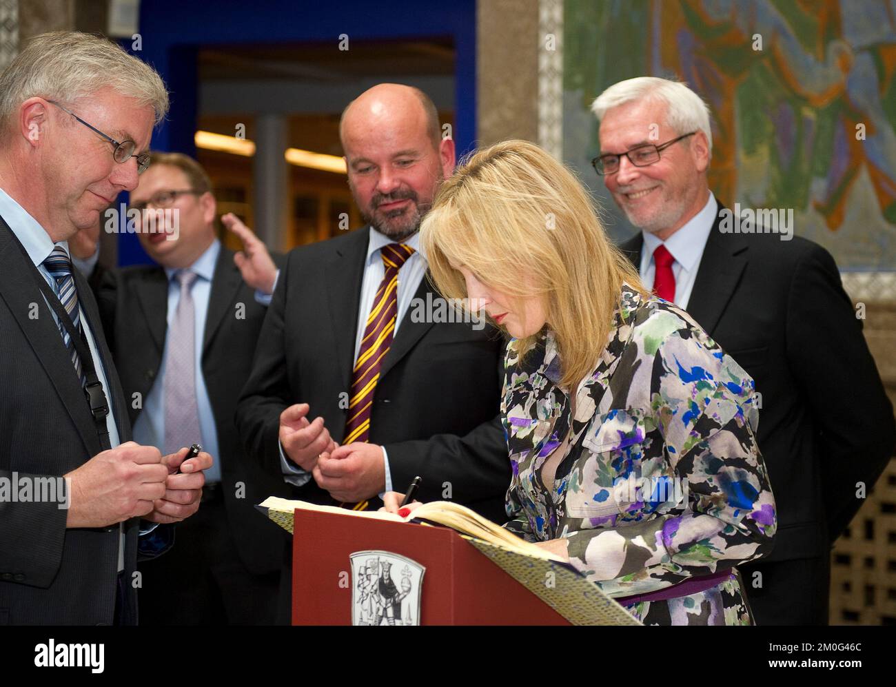 The British writer J. K. Rowling receives the Hans Christian Andersen ...
