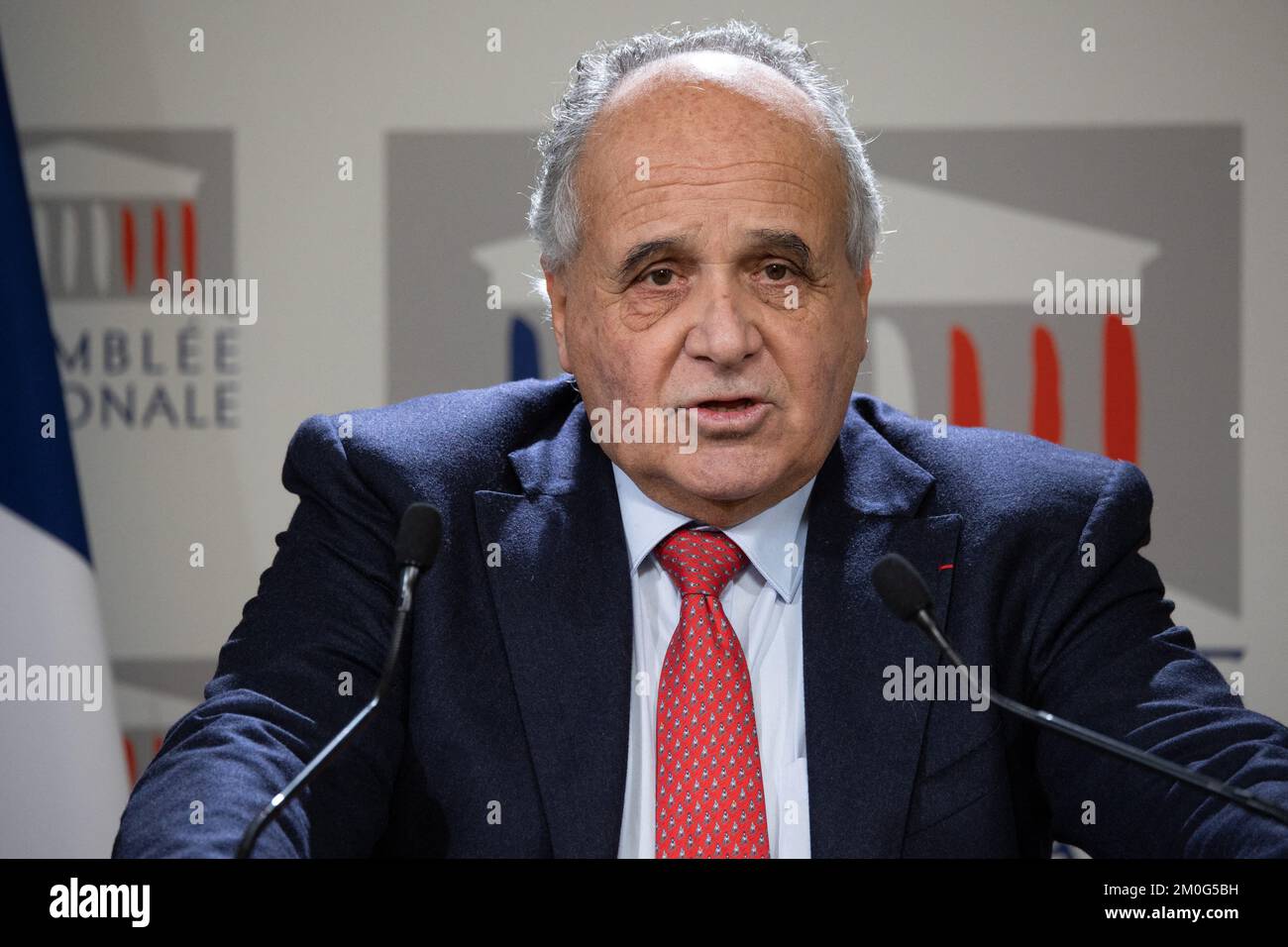 Modem Deputy Jean-Paul Mattei speaks during a press conference at the ...