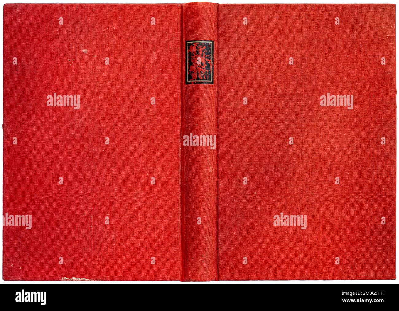 Old open book cover in red canvas - isolated on white Stock Photo - Alamy