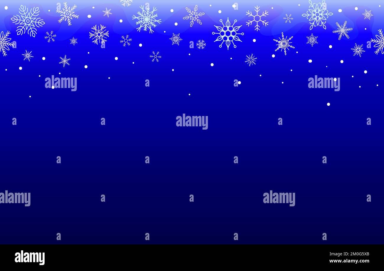 Horizontal snowing Stock Vector Images - Alamy