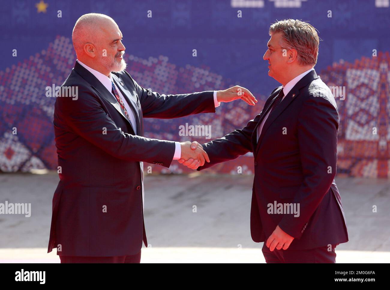 Tirana, Albania on December 12, 2022. Albanian Prime Minister Edi Rama ...