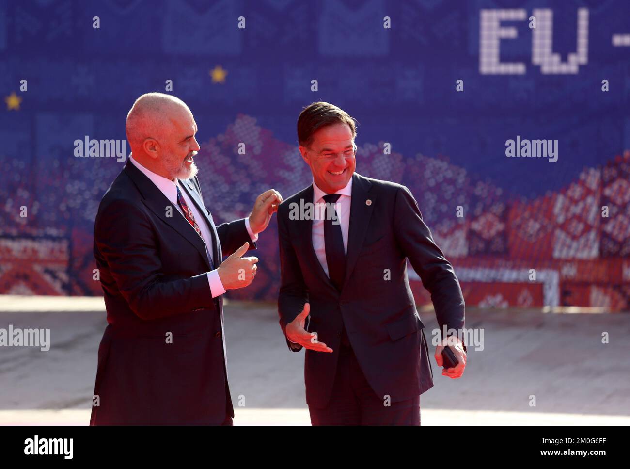 Tirana, Albania on December 12, 2022. Albanian Prime Minister Edi Rama ...