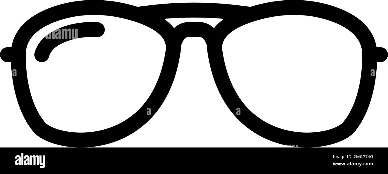 aviator glasses optical line icon vector illustration Stock Vector ...