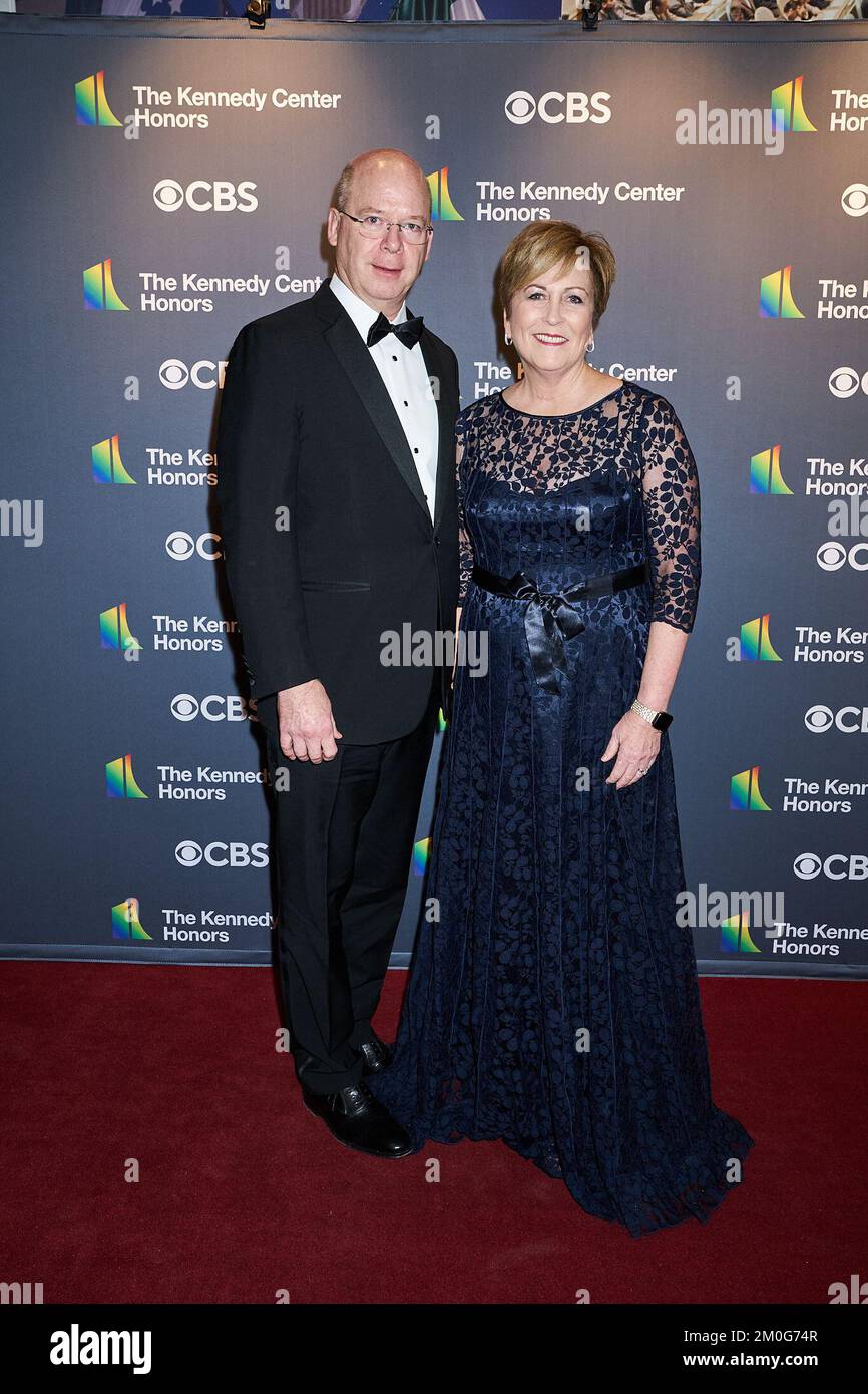 Peter Ellefson and Kennedy Center President Deborah F Rutter attends ...