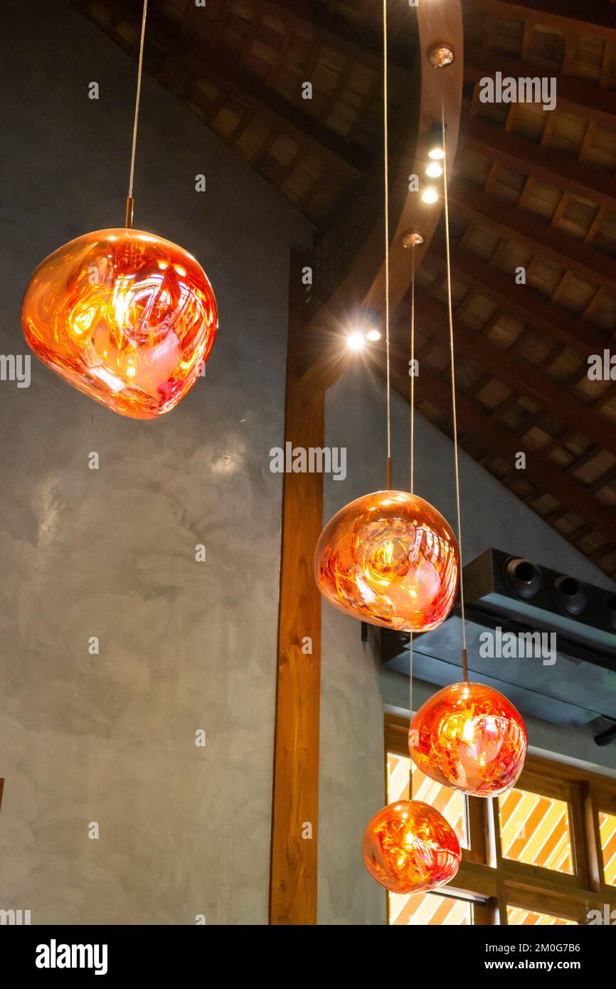 Pendant cage lamp hi-res stock photography and images - Alamy