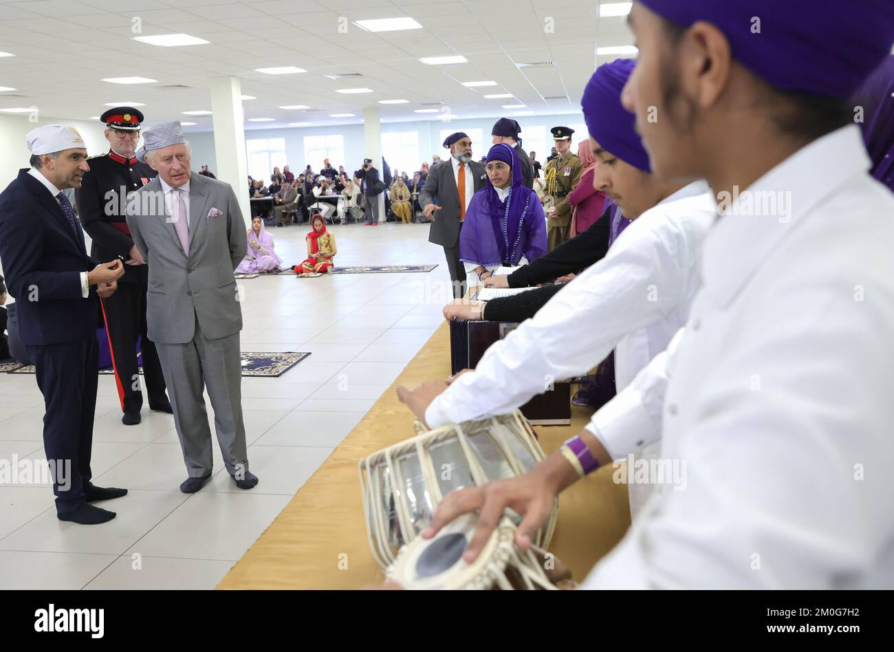 King Charles III speaks to Professor Gurch Randhawa about the children ...