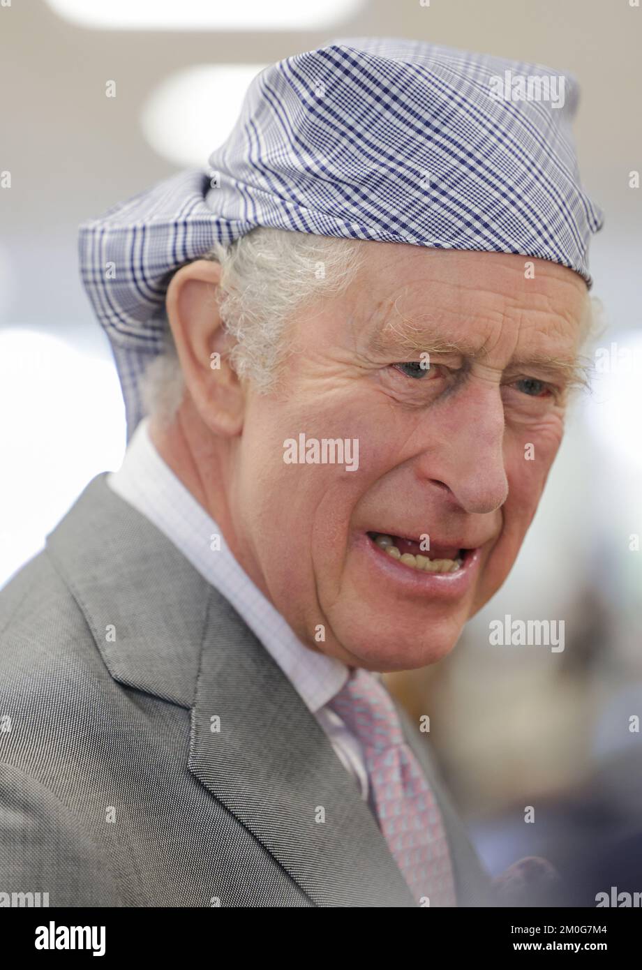 King Charles III during a visit to the newly built Guru Nanak Gurdwara ...