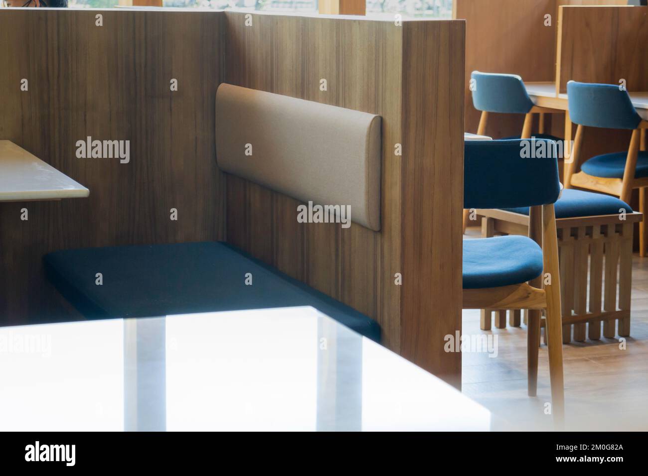 Empty cafeteria or restaurant tables with chairs, stock photo Stock ...