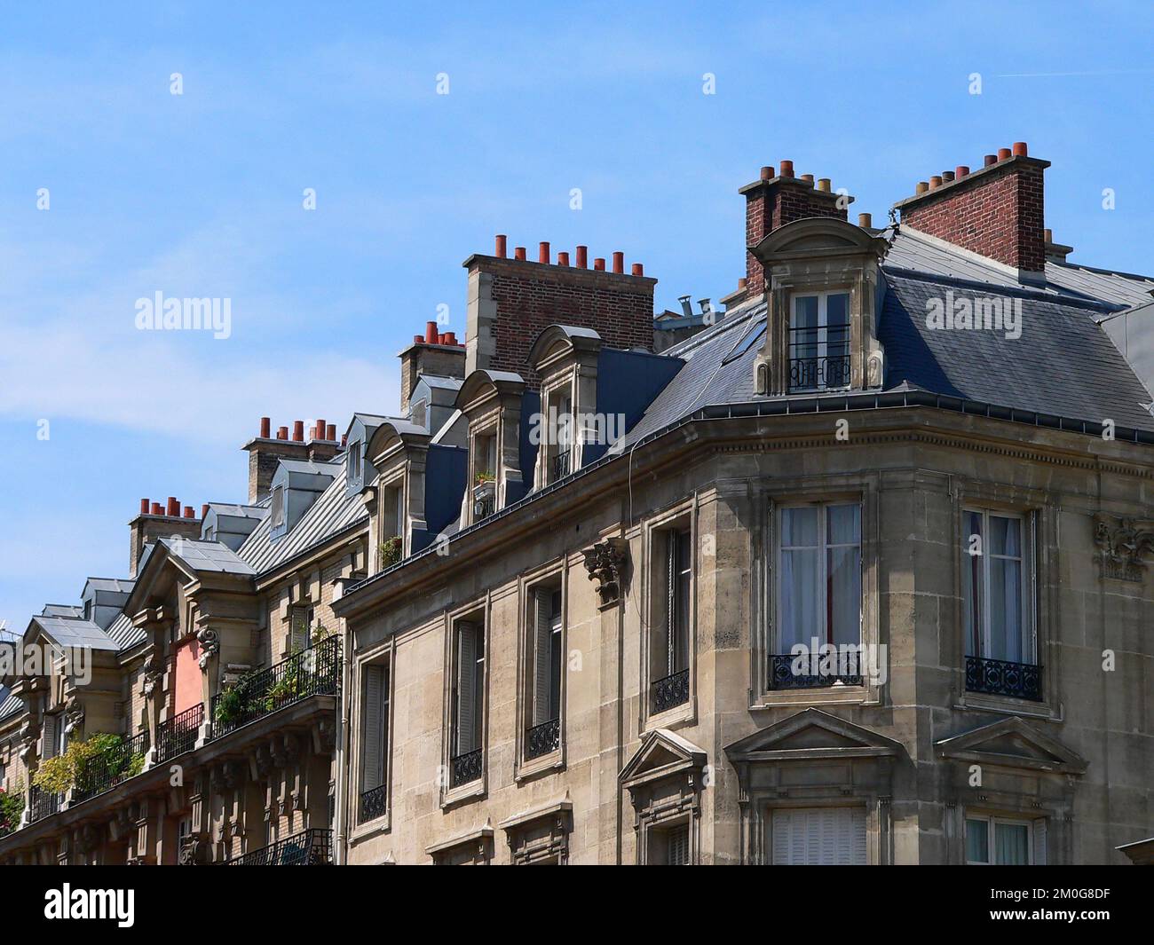 Paris, France. Typical roof Stock Photo - Alamy