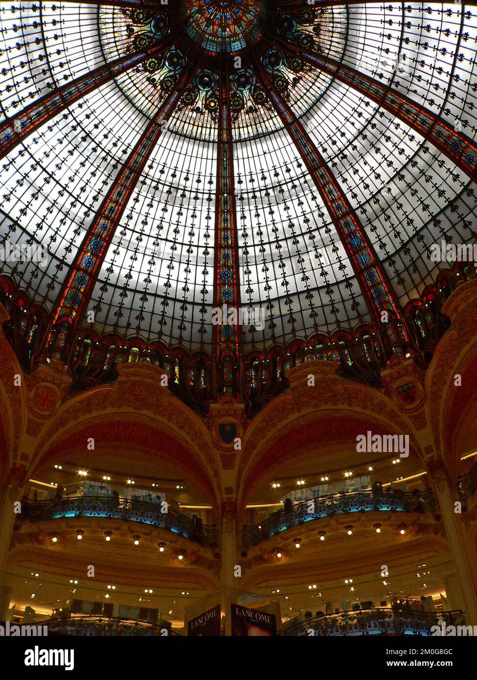Paris, France. Galerie Lafayette shopping center Stock Photo - Alamy