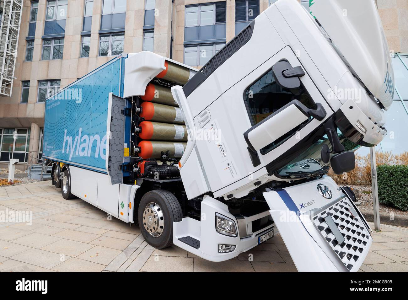 Stuttgart, Germany. 06th Dec, 2022. The driver's cab of a truck was ...