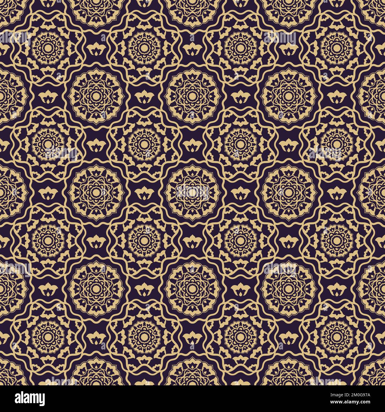 Medallion damascus pattern vector vectors hi-res stock photography and ...