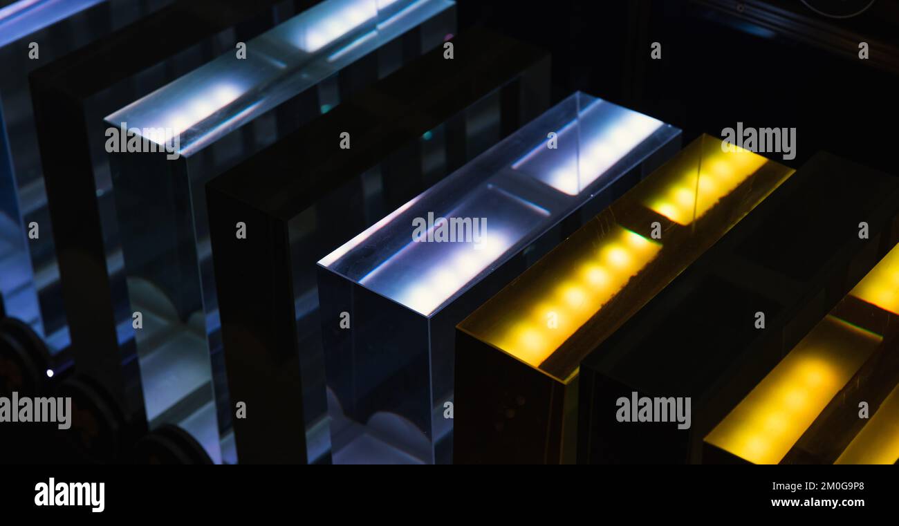 Refraction ray light glass block hi-res stock photography and images ...