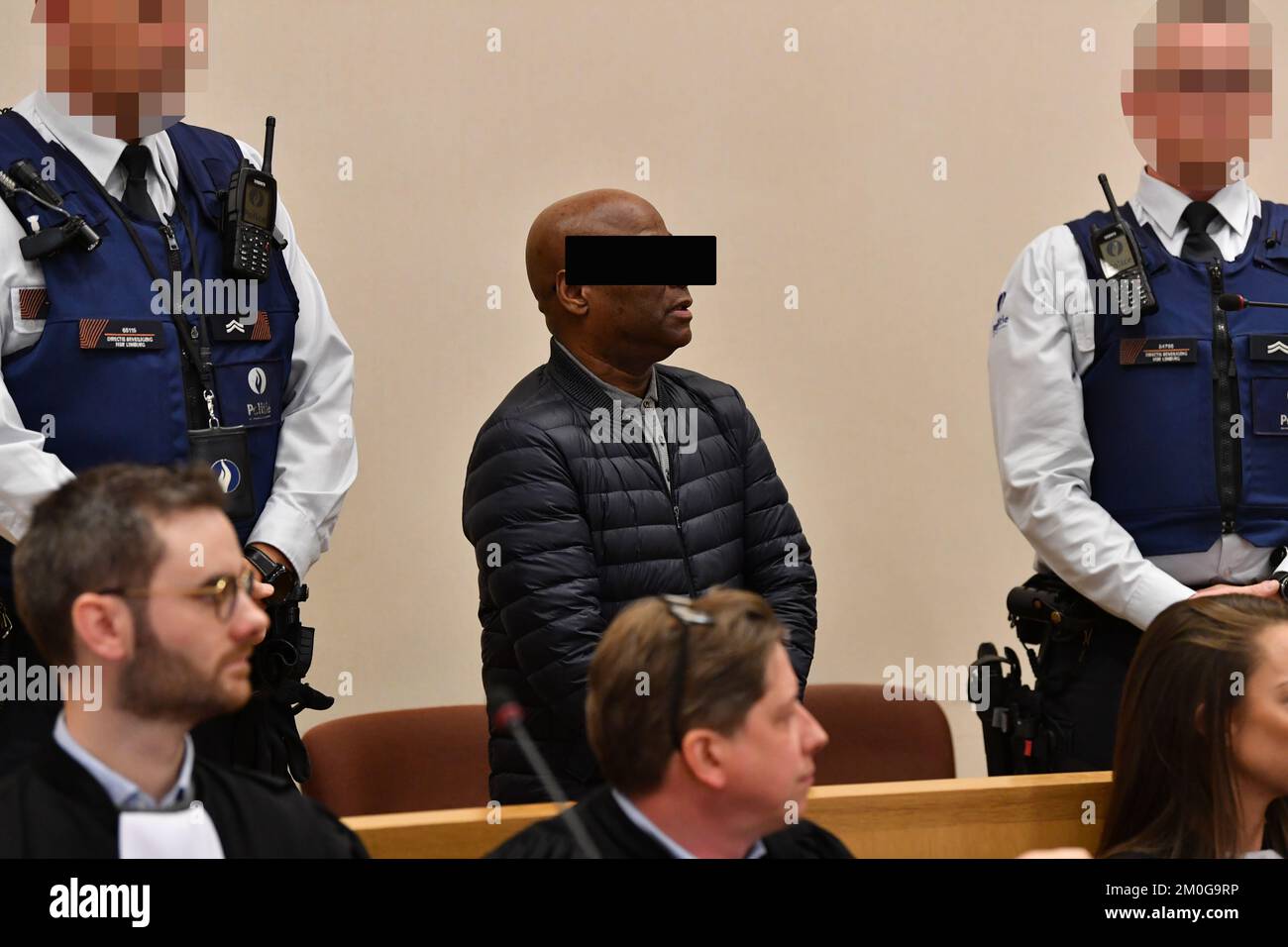 The accused Michel Turney pictured during the jury constitution session ...