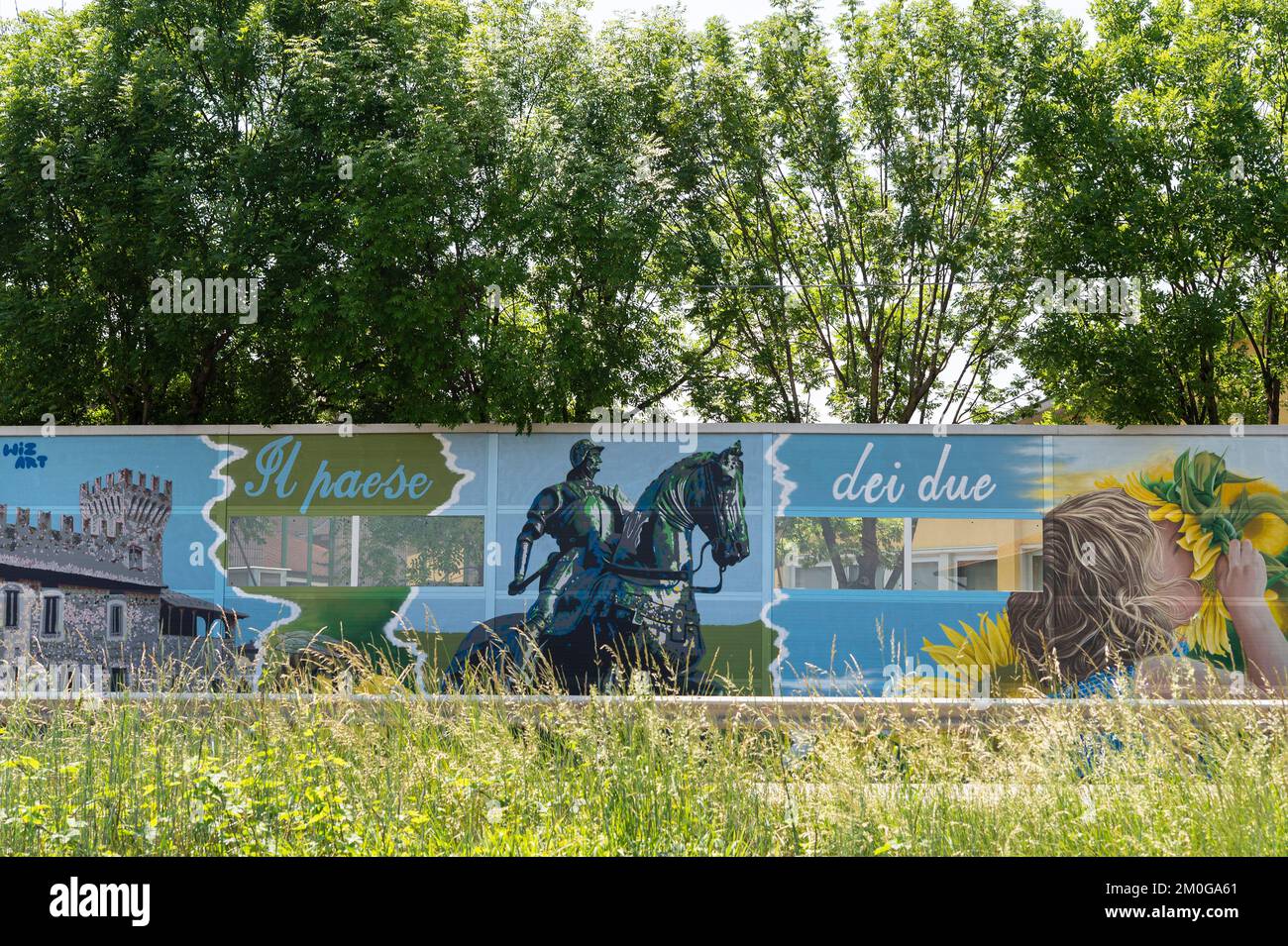 murals by wiz art, cavernago, italy Stock Photo - Alamy