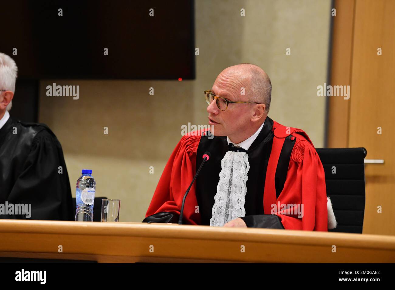 Chairman of the court Kristof Swennen pictured during the jury ...