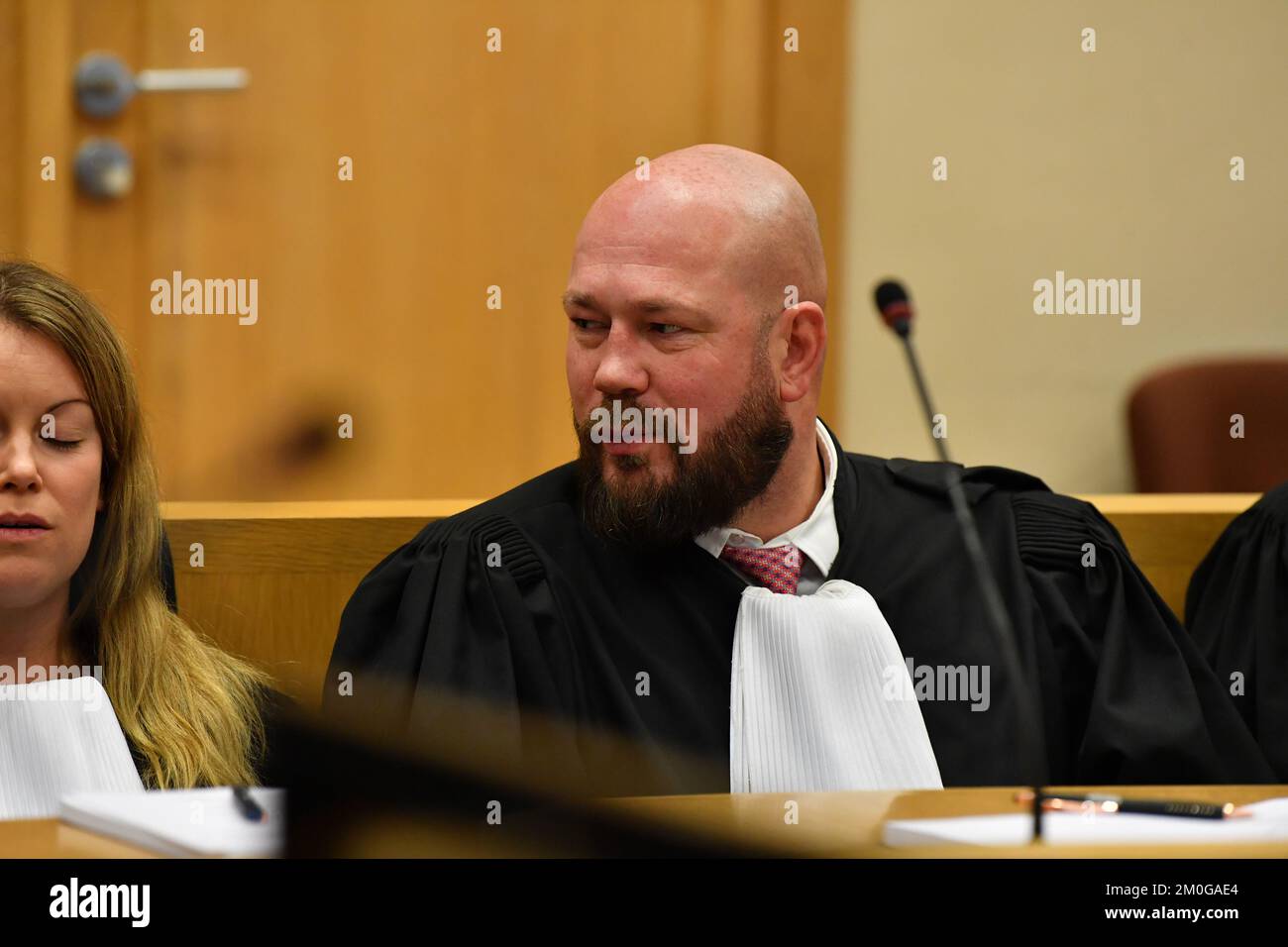 Lawyer Bert Vanmechelen pictured during the jury constitution session ...