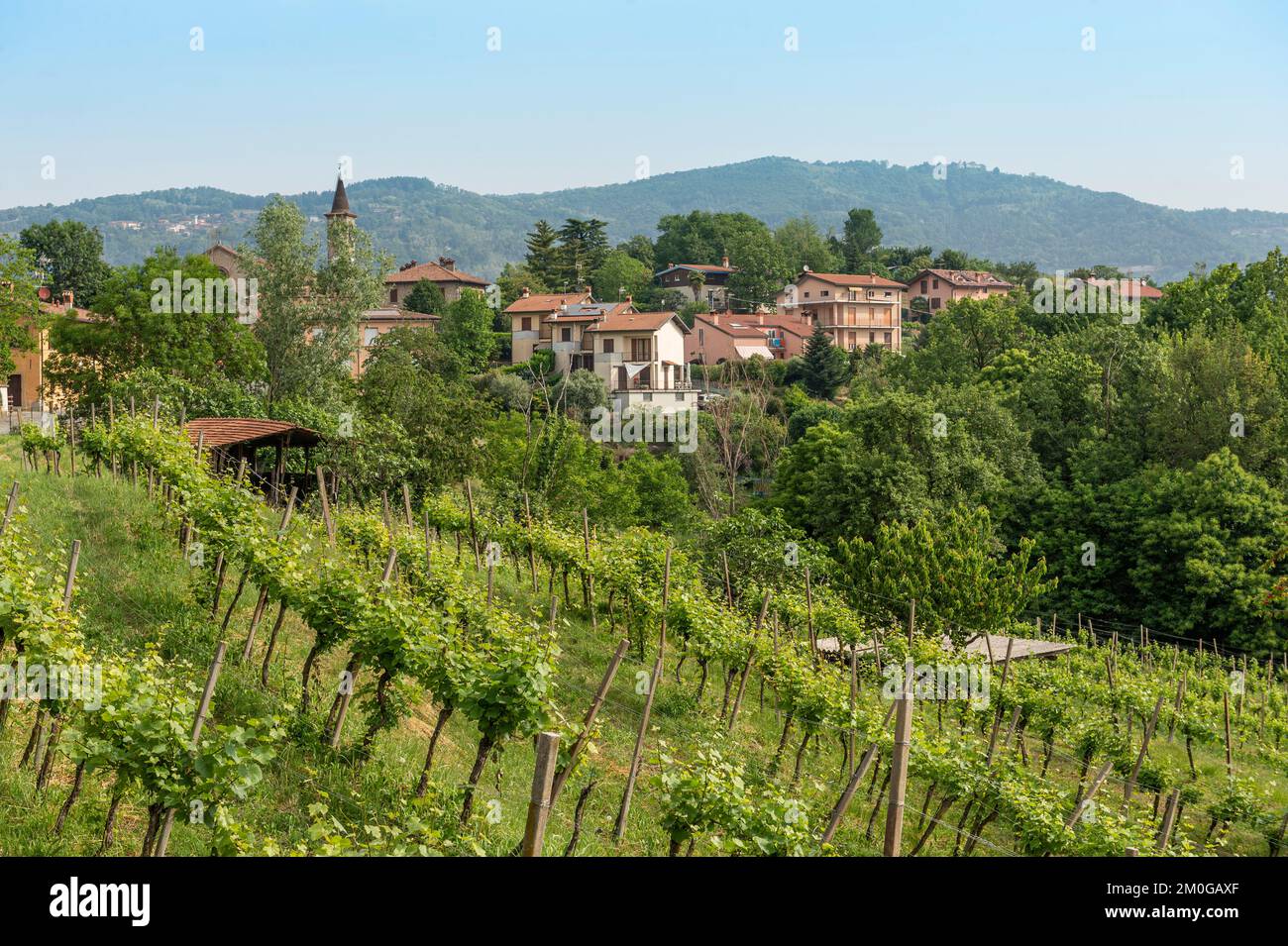 monti di rovagnate village, montevecchia park, italy Stock Photo - Alamy
