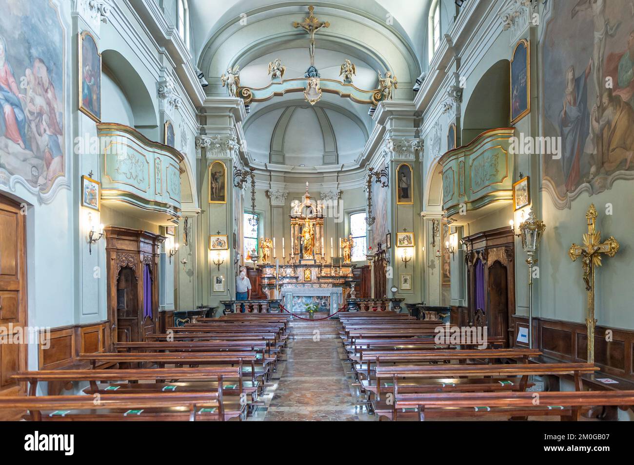 beata vergine del carmelo sanctuary, montevecchia park, italy Stock ...
