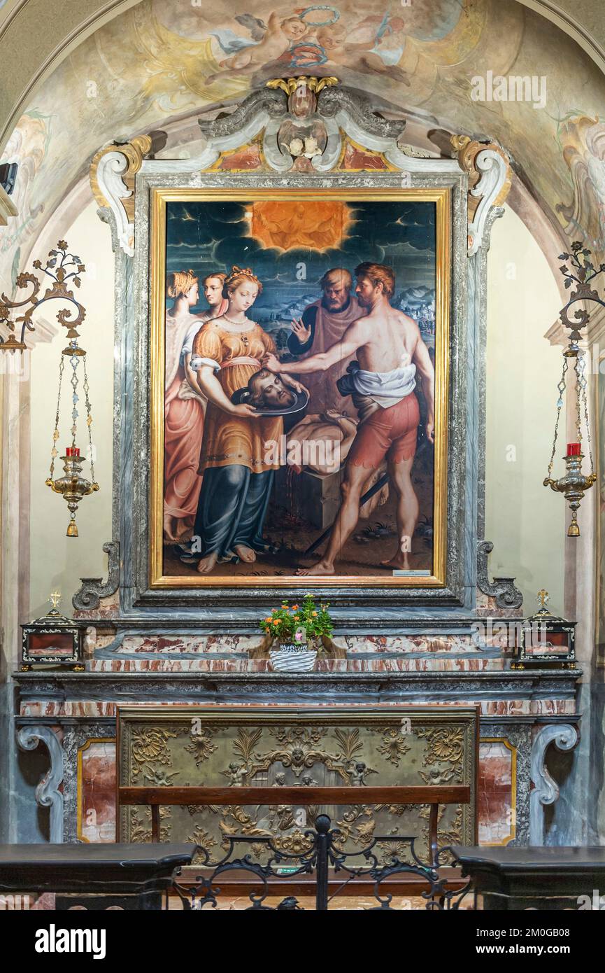beata vergine del carmelo sanctuary: painting by bernardino campi, 1554 ...