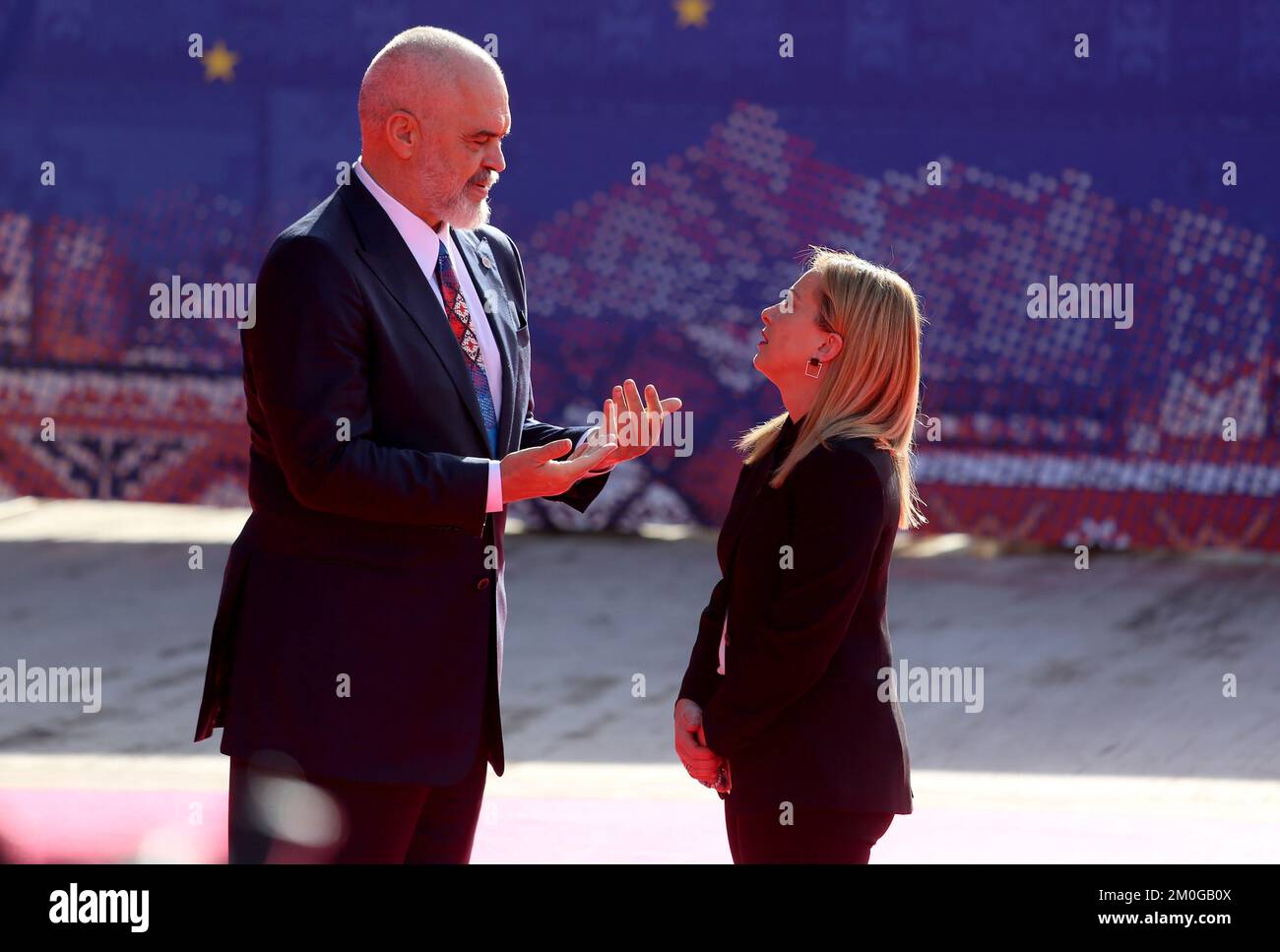 Tirana, Albania on December 12, 2022. Albanian Prime Minister Edi Rama ...