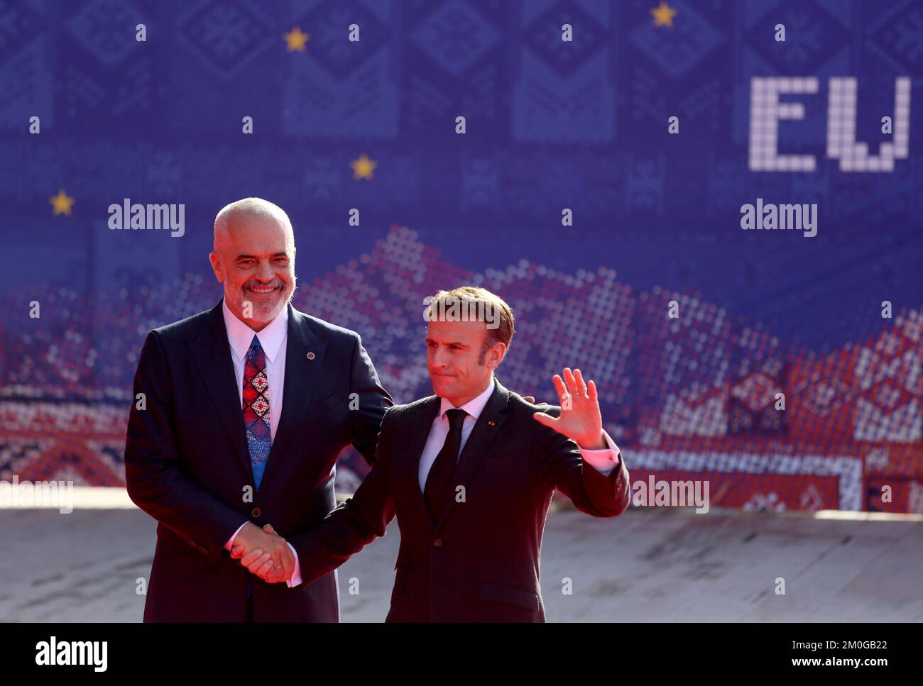 Tirana, Albania on December 12, 2022. Albanian Prime Minister Edi Rama ...
