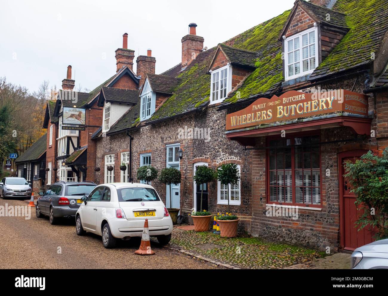 The Stag & Huntsman pub hotel in the village of Hambleden, Henley-on ...