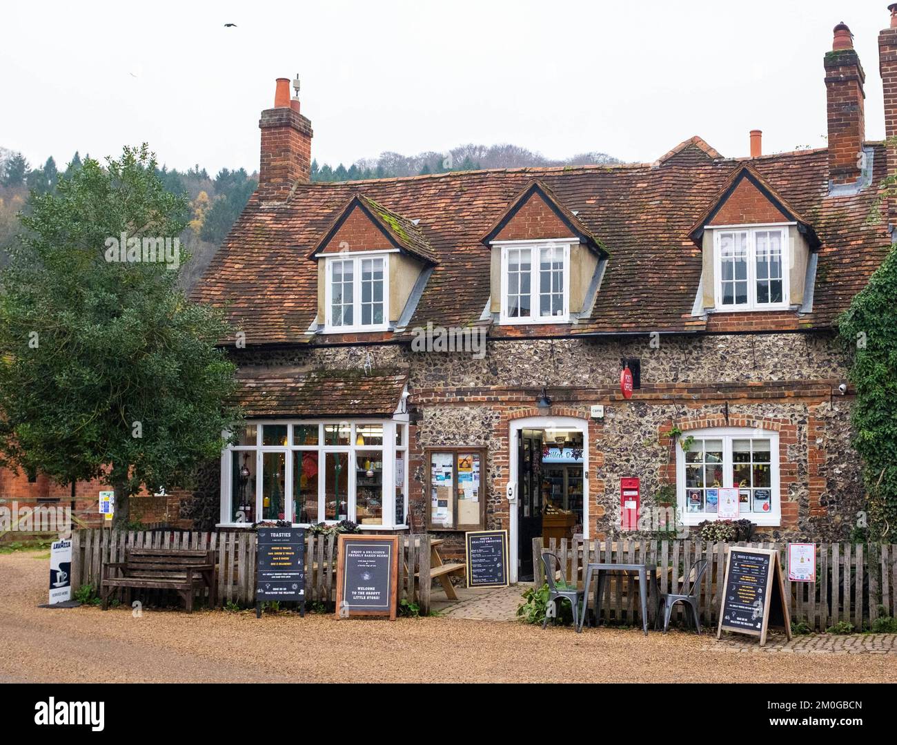 The village store and post office iat Hambleden, Henley-on-Thames ...