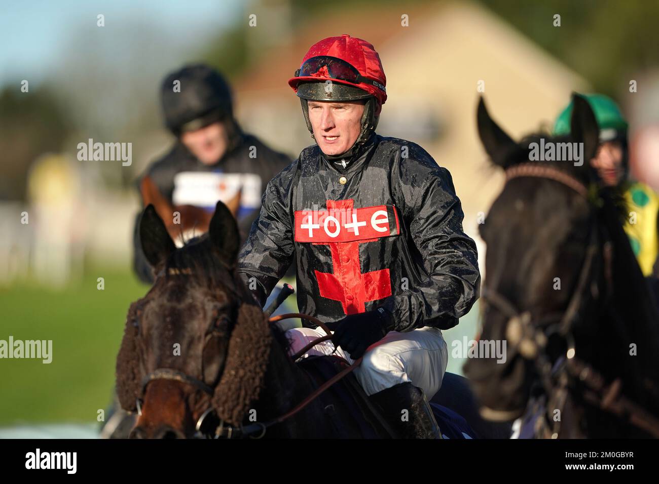 Jockey Harry Kimber (centre) with horse Foxboro after winning the ...