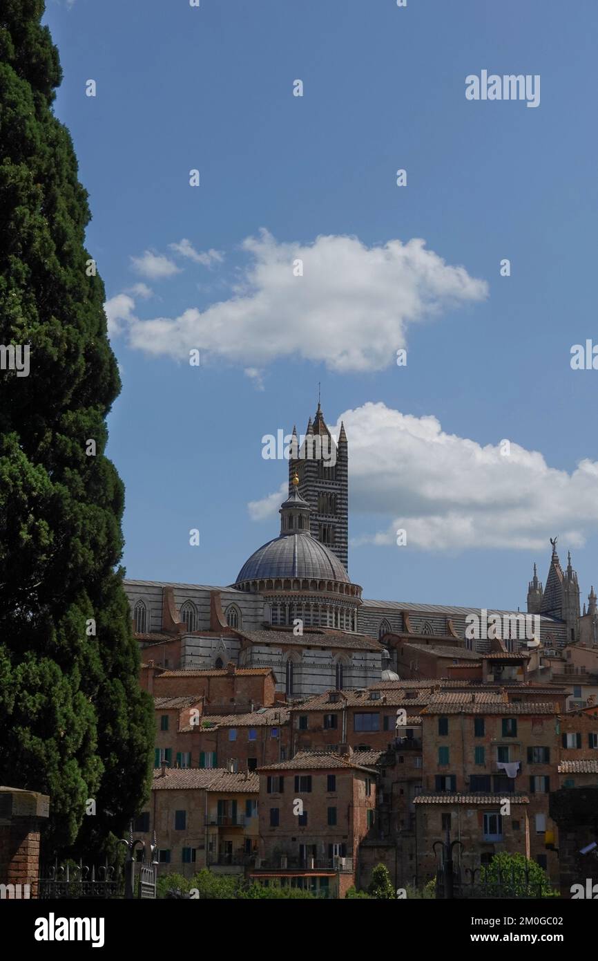 The medieval city of Siena, Italy Stock Photo - Alamy
