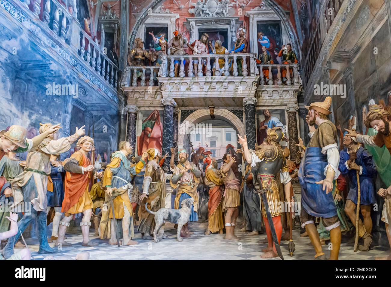 statue of the sacred mount, varallo sesia, italy Stock Photo - Alamy